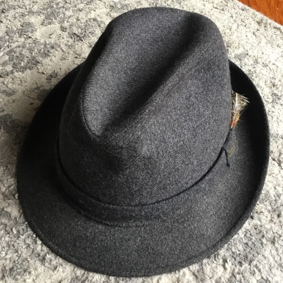 Adam | Accessories | Vintage Adam New York Mens Grey Wool Fedora Hat ...